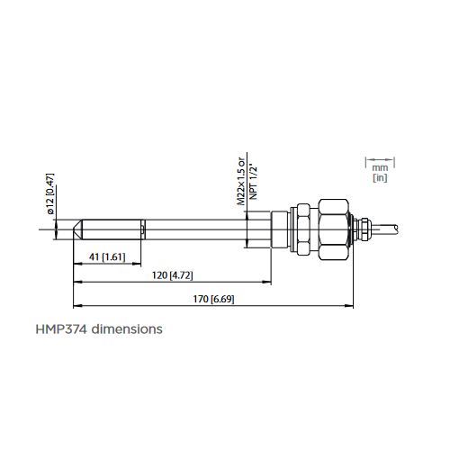 Przetwornik temperatury i wilgotności HMT370EX