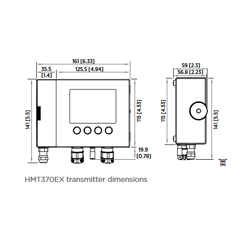 Przetwornik temperatury i wilgotności HMT370EX